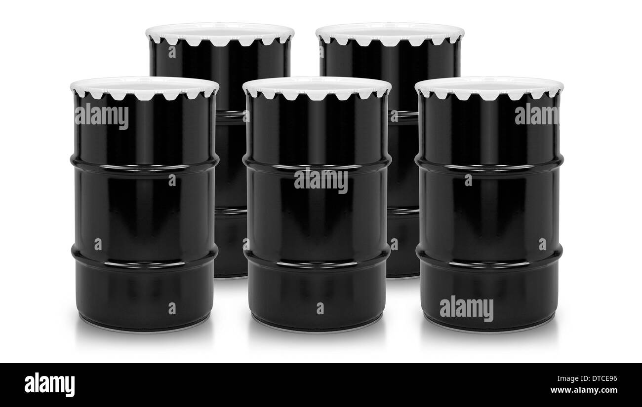 Oil and Petroleum Barrels on white isolated background Stock Photo - Alamy