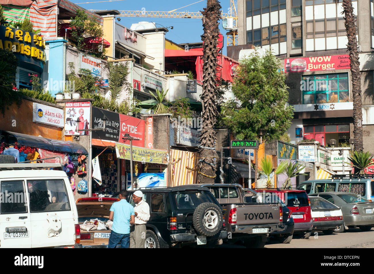 Cunningham street scene, Piazza, Addis Ababa, Ethiopia Stock Photo - Alamy