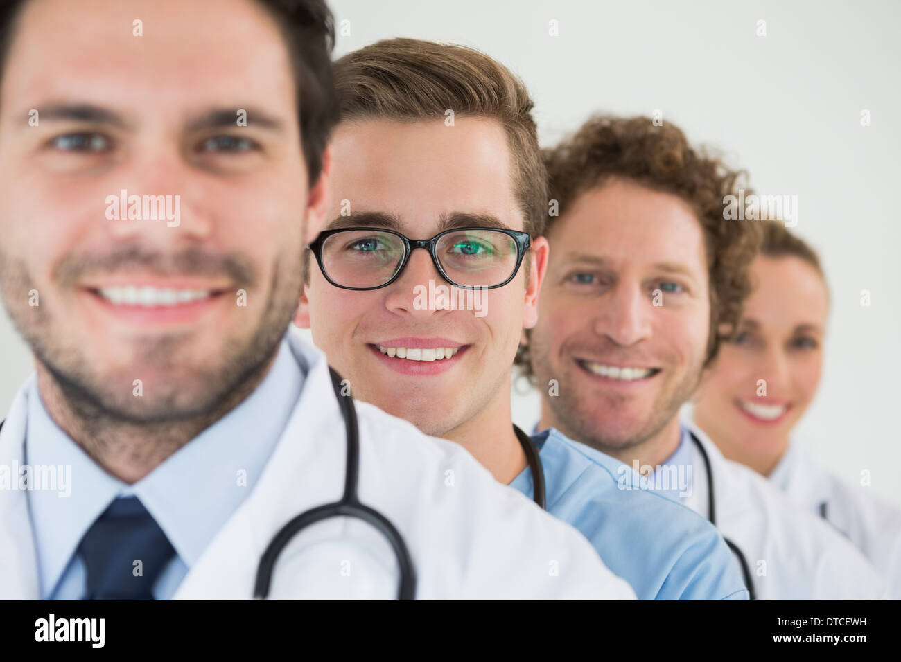 Medical team in row hi-res stock photography and images - Alamy