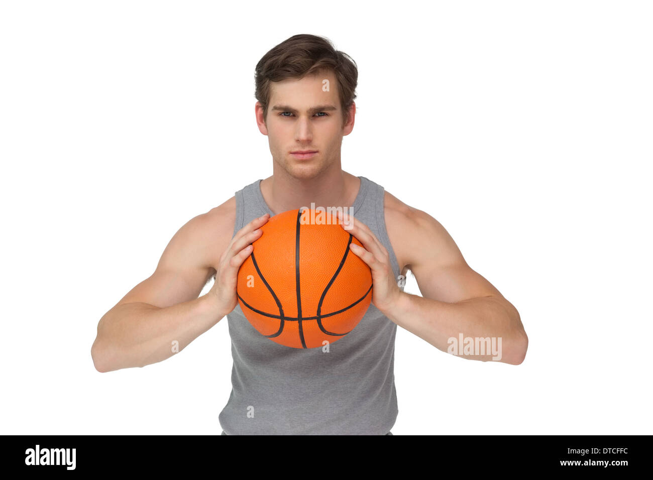 Man holding basketball hi-res stock photography and images - Alamy