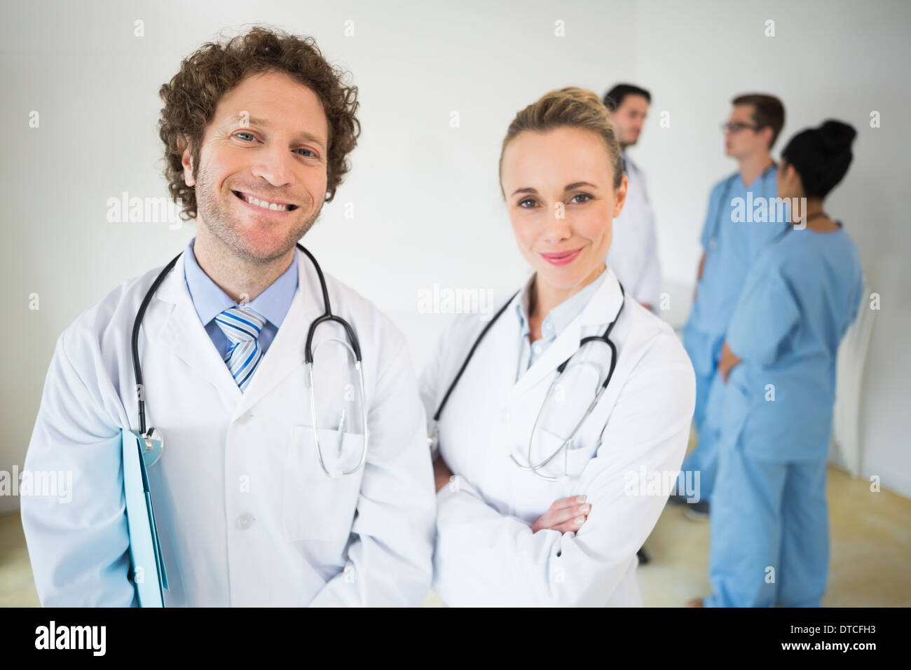 Portrait of smiling doctors Stock Photo - Alamy