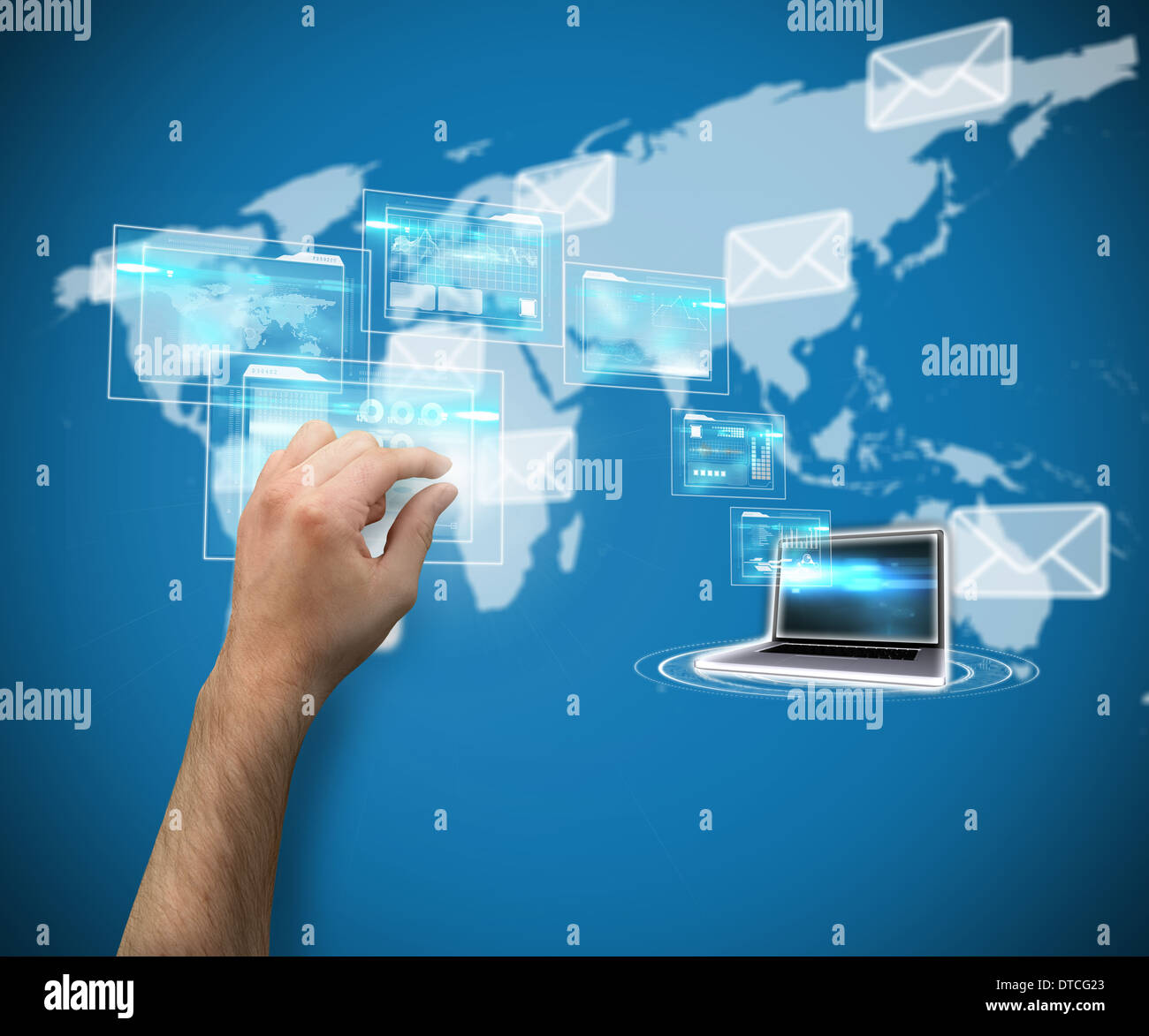 Composite image of hand presenting Stock Photo - Alamy