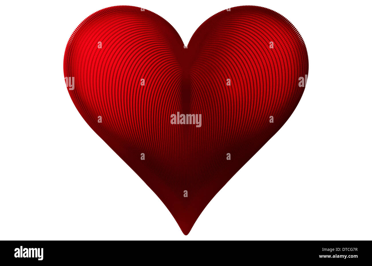 Detailed graphical heart design isolated on white background Stock ...