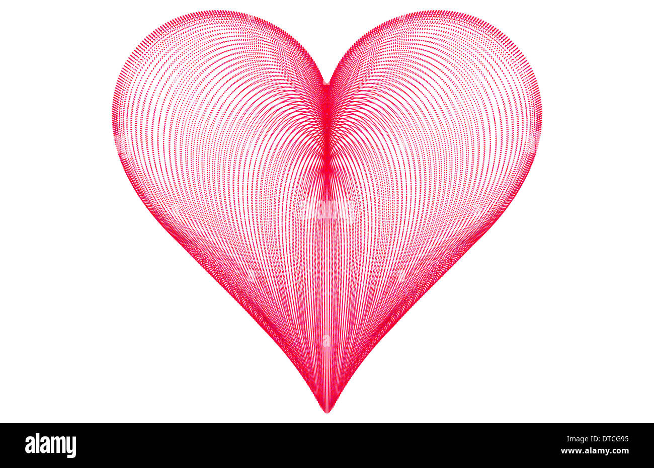 Detailed graphical heart design isolated on white background Stock ...