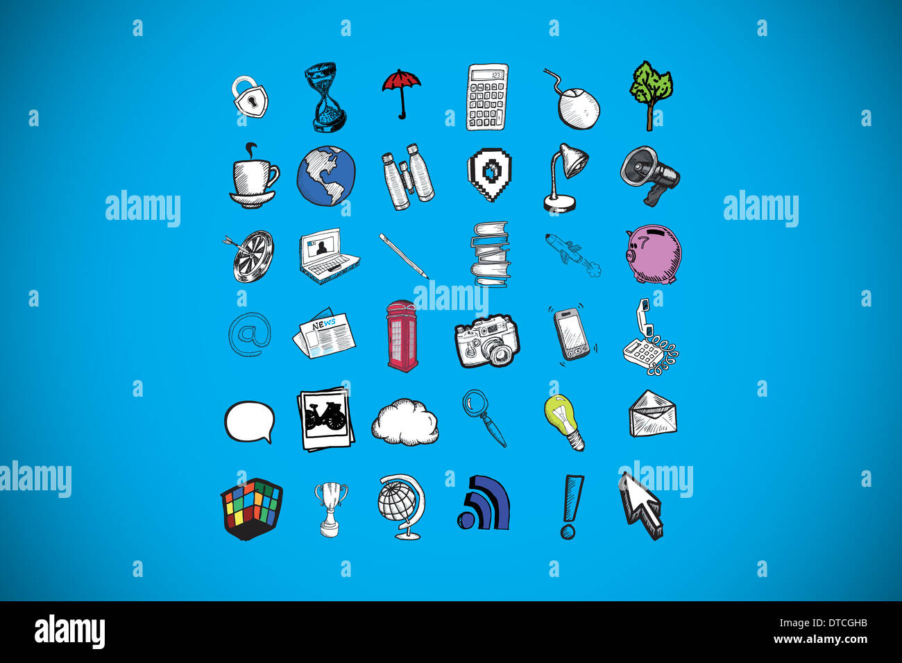 Composite image of application icons Stock Photo - Alamy