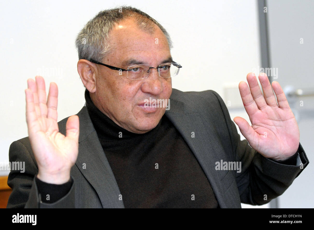 German Bundesliga club Vfl Wolfsburg's manager Felix Magath gestures ...