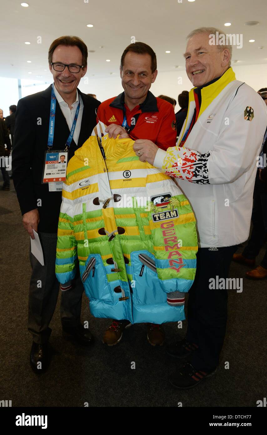 Michael Macht (f.l), Alfons Hoermann and Michael Vesper in the Show ...