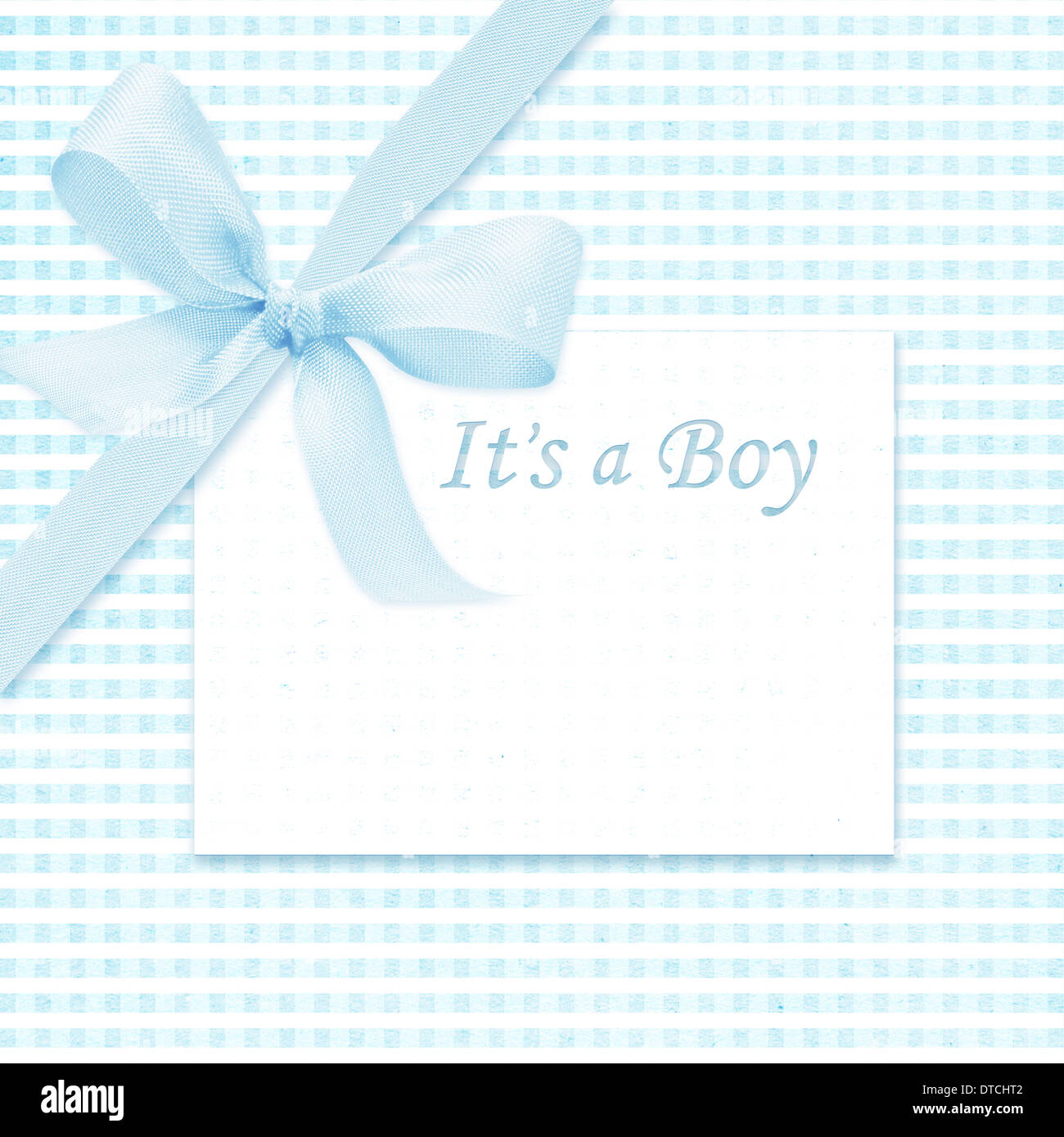 Baby boy arrival card with copy space to add text Stock Photo - Alamy