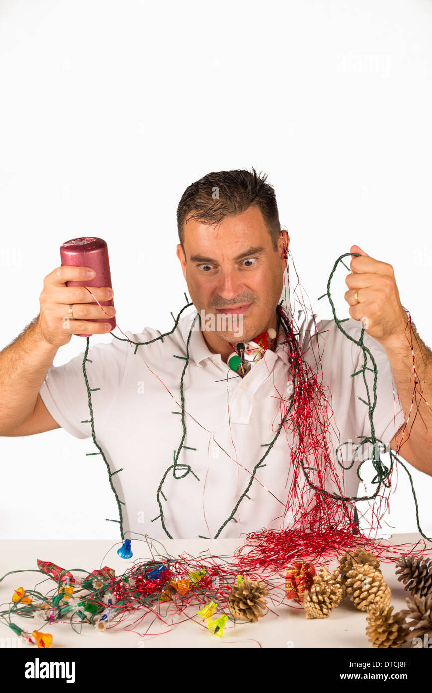 Grumpy man christmas hi-res stock photography and images - Alamy