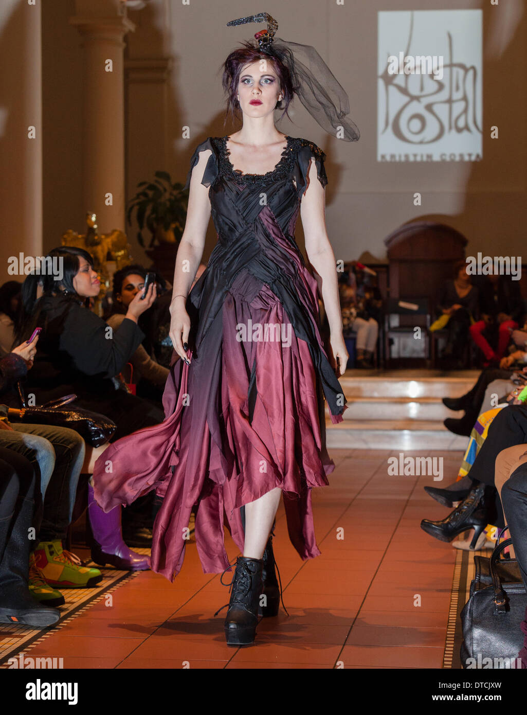 New York Fashion Week. Fashion show February, 13 in Holy Apostles ...