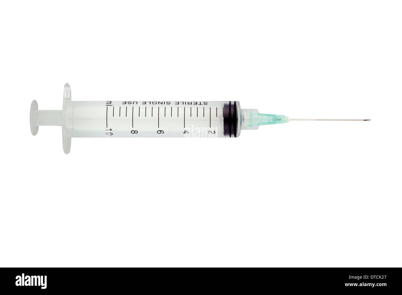 medical Syringe and needle isolated on a white background. (clipping ...