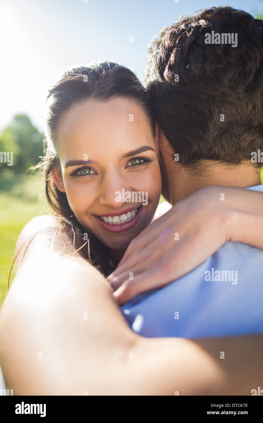 Affectionate man embracing partner hi-res stock photography and images ...
