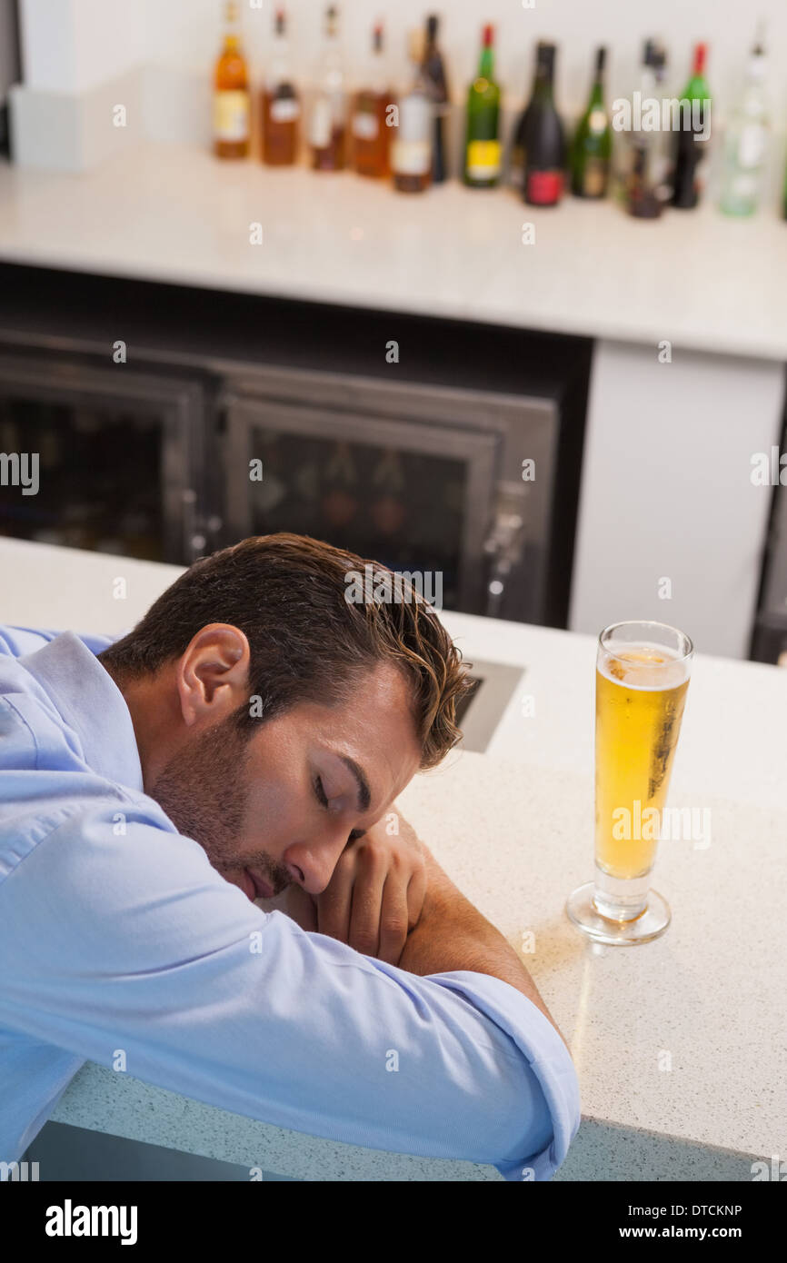 Drunk businessman man beer hi-res stock photography and images - Alamy