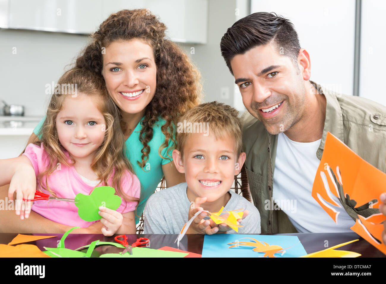 Family crafts hi-res stock photography and images - Alamy