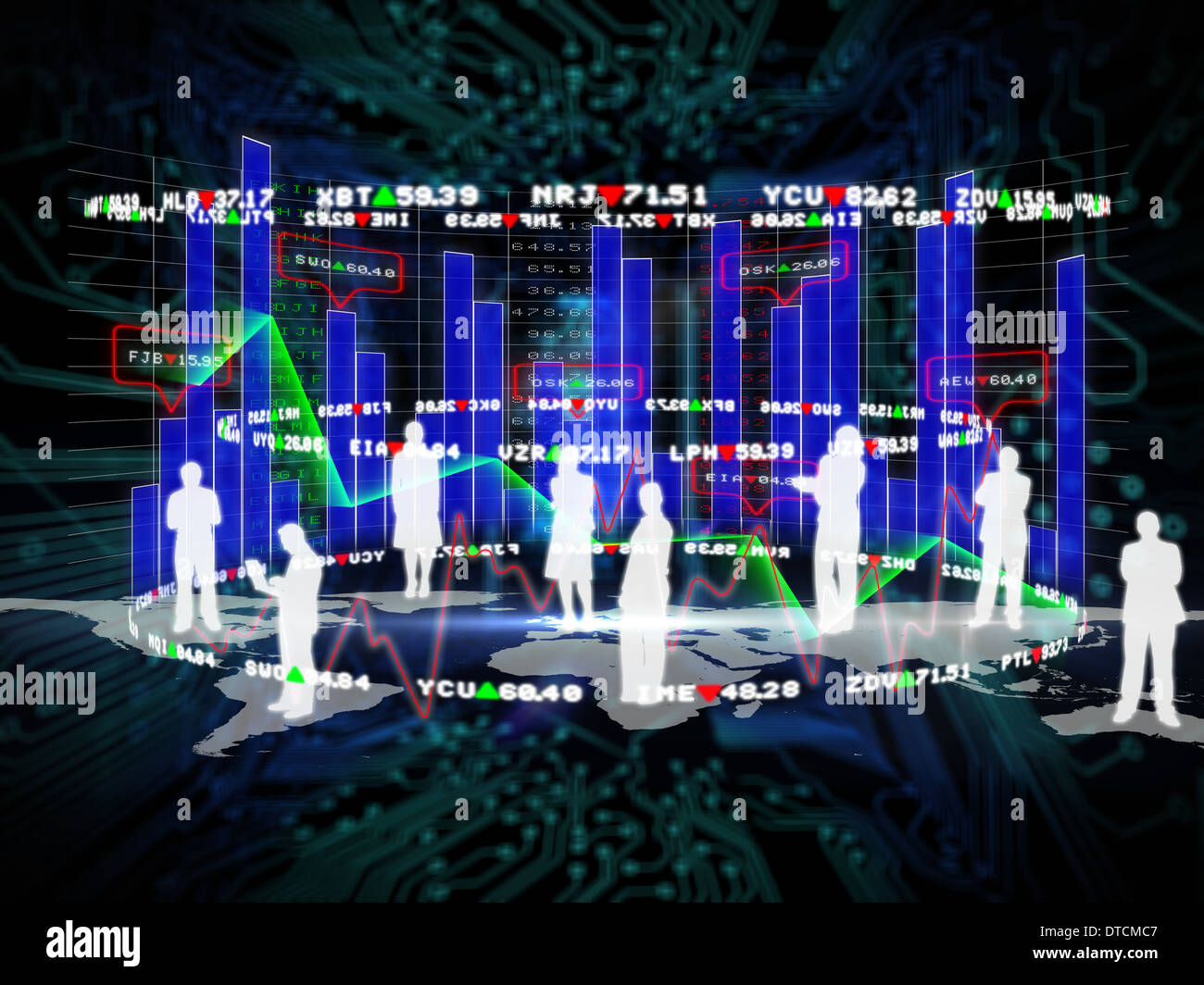 Composite image of business interface Stock Photo - Alamy