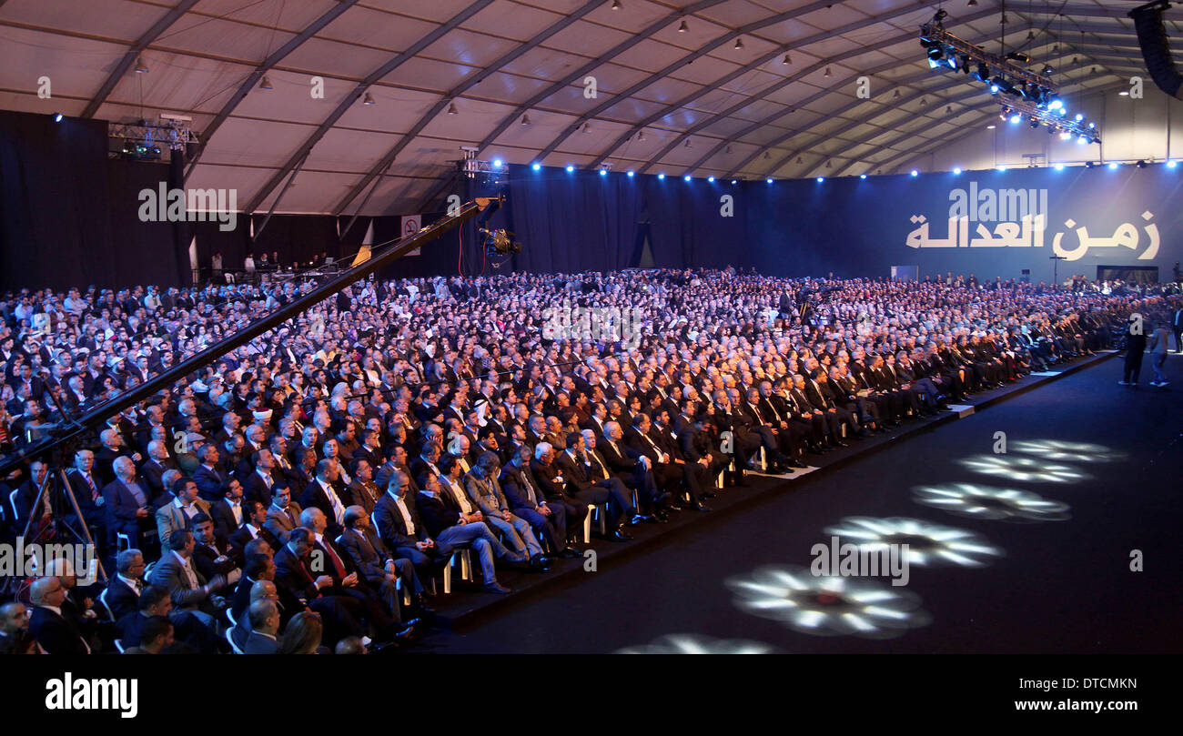 Beirut, Feb. 14. 14th Feb, 2005. Members of Lebanon's opposition March ...