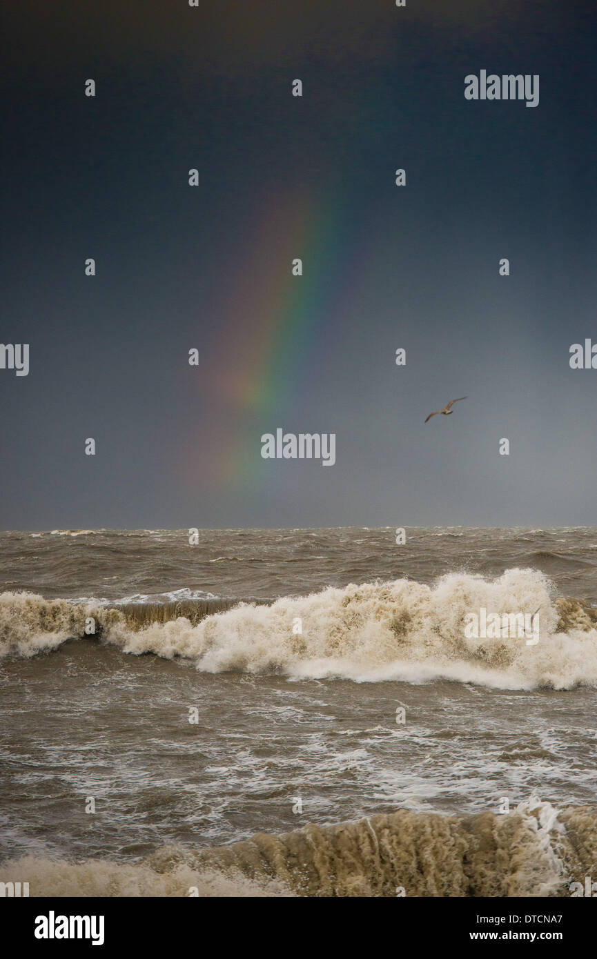 Rainbow wall wales hi-res stock photography and images - Alamy