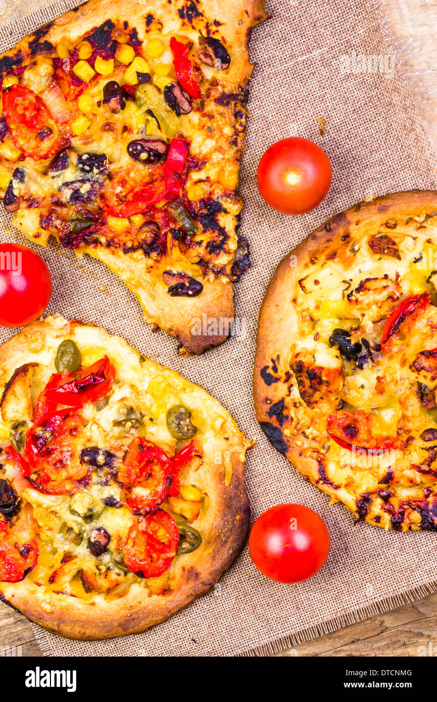 Burnt cheese pizza hi-res stock photography and images - Alamy