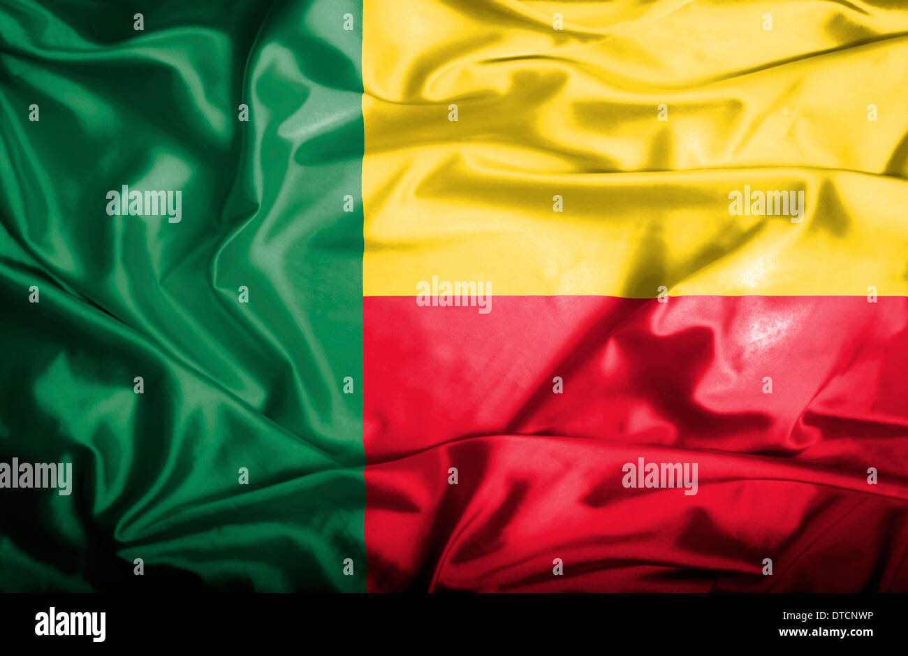 Benin waving flag Stock Photo - Alamy