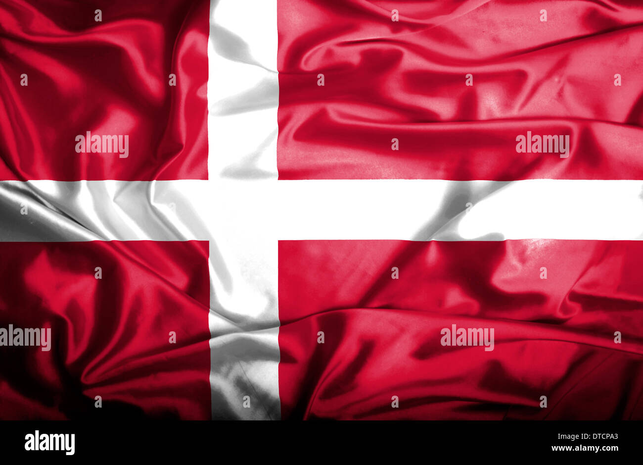 Denmark waving flag Stock Photo - Alamy
