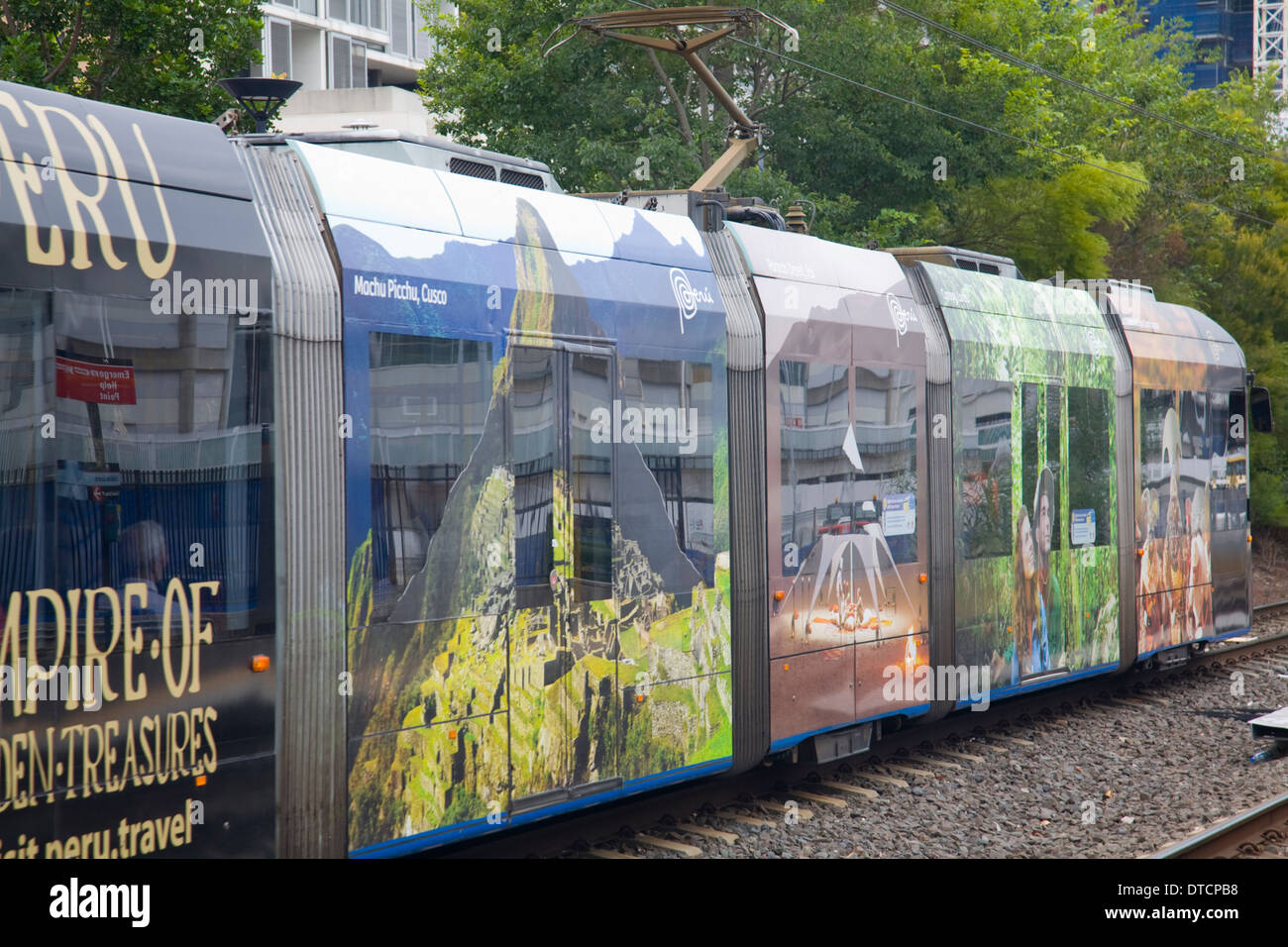 sydney light rail/tram in Sydney city centre,Australia Stock Photo - Alamy
