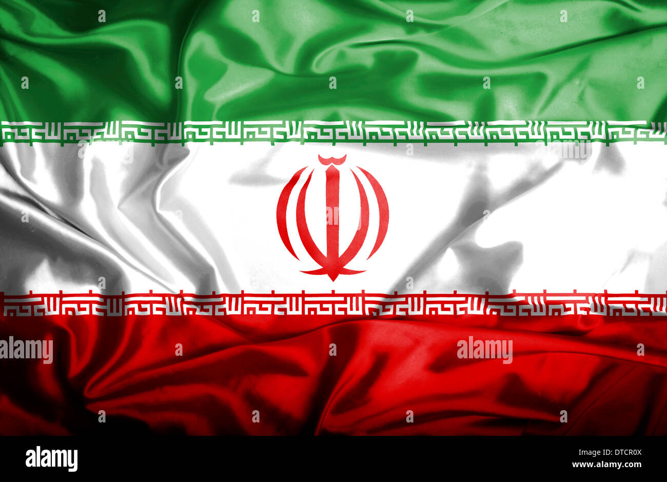 Iran waving flag Stock Photo - Alamy