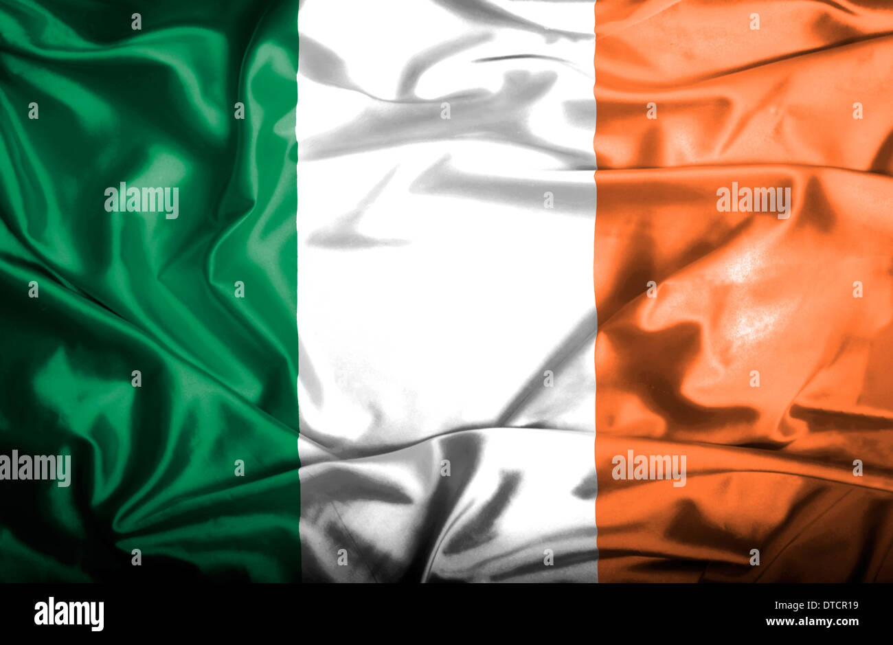 Ireland waving flag Stock Photo - Alamy