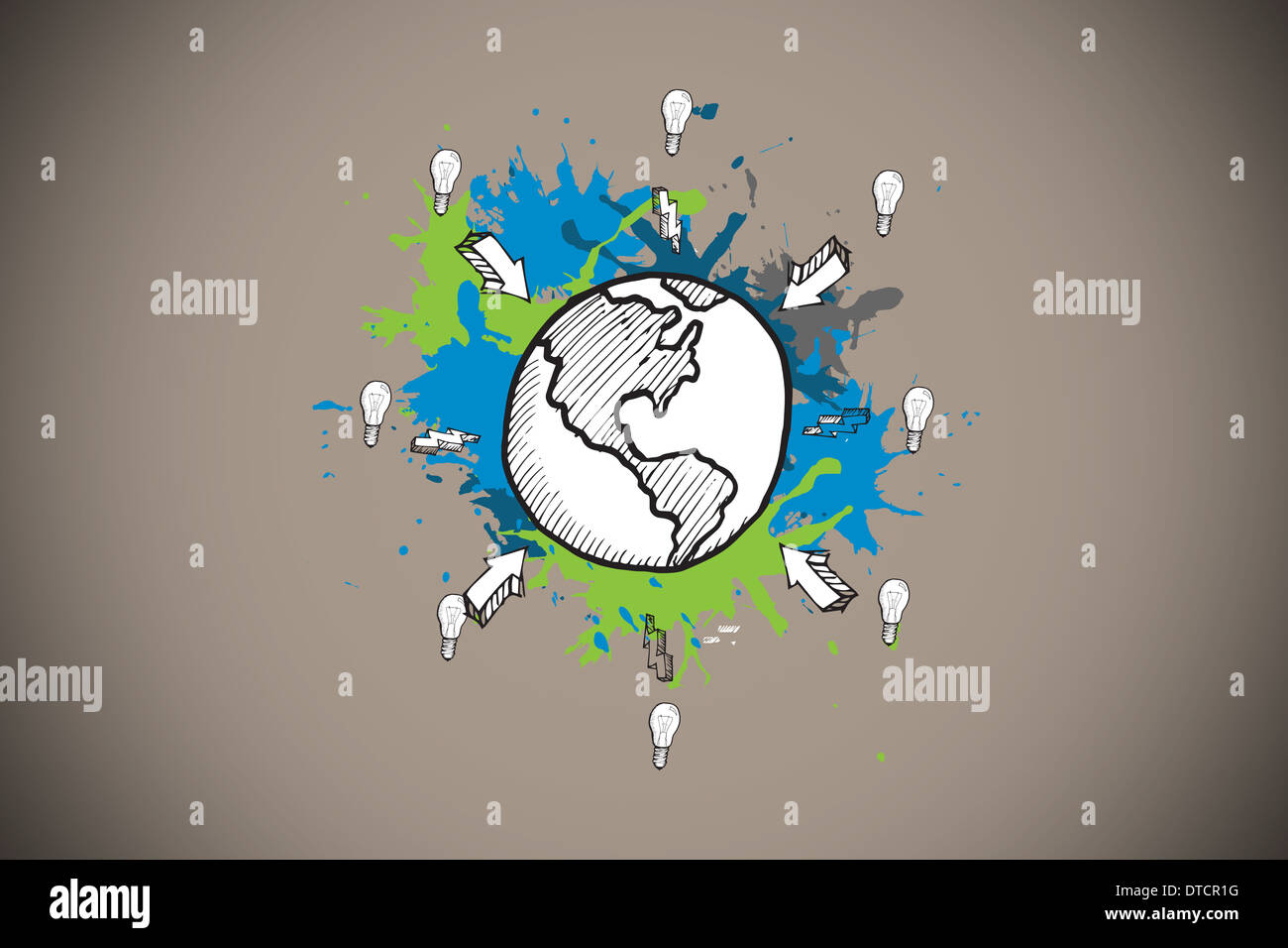 Arrows pointing earth arrow hi-res stock photography and images - Alamy
