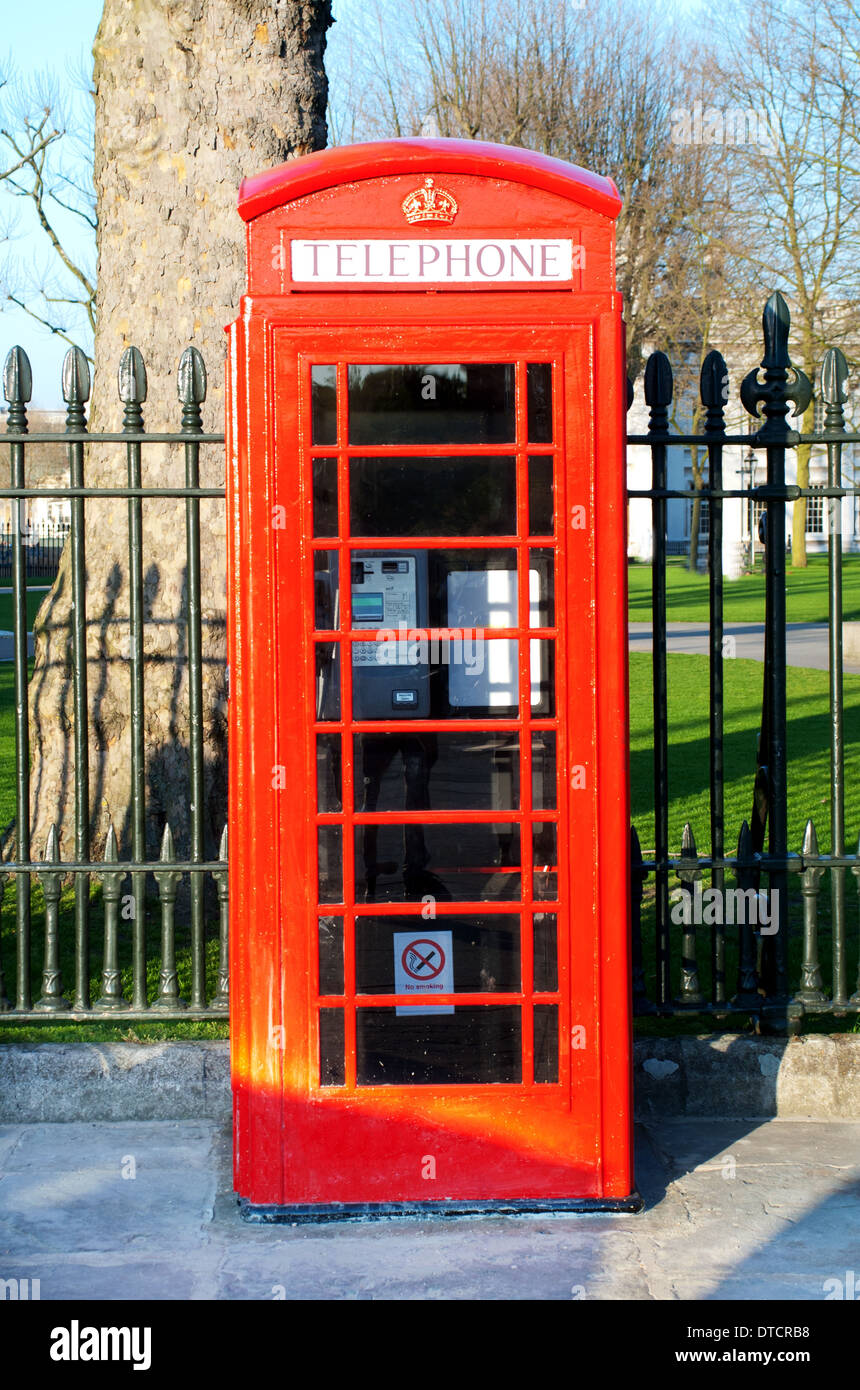 LONDON, UK - 2 MAY 2013: The iconic red phone booth photographed in ...
