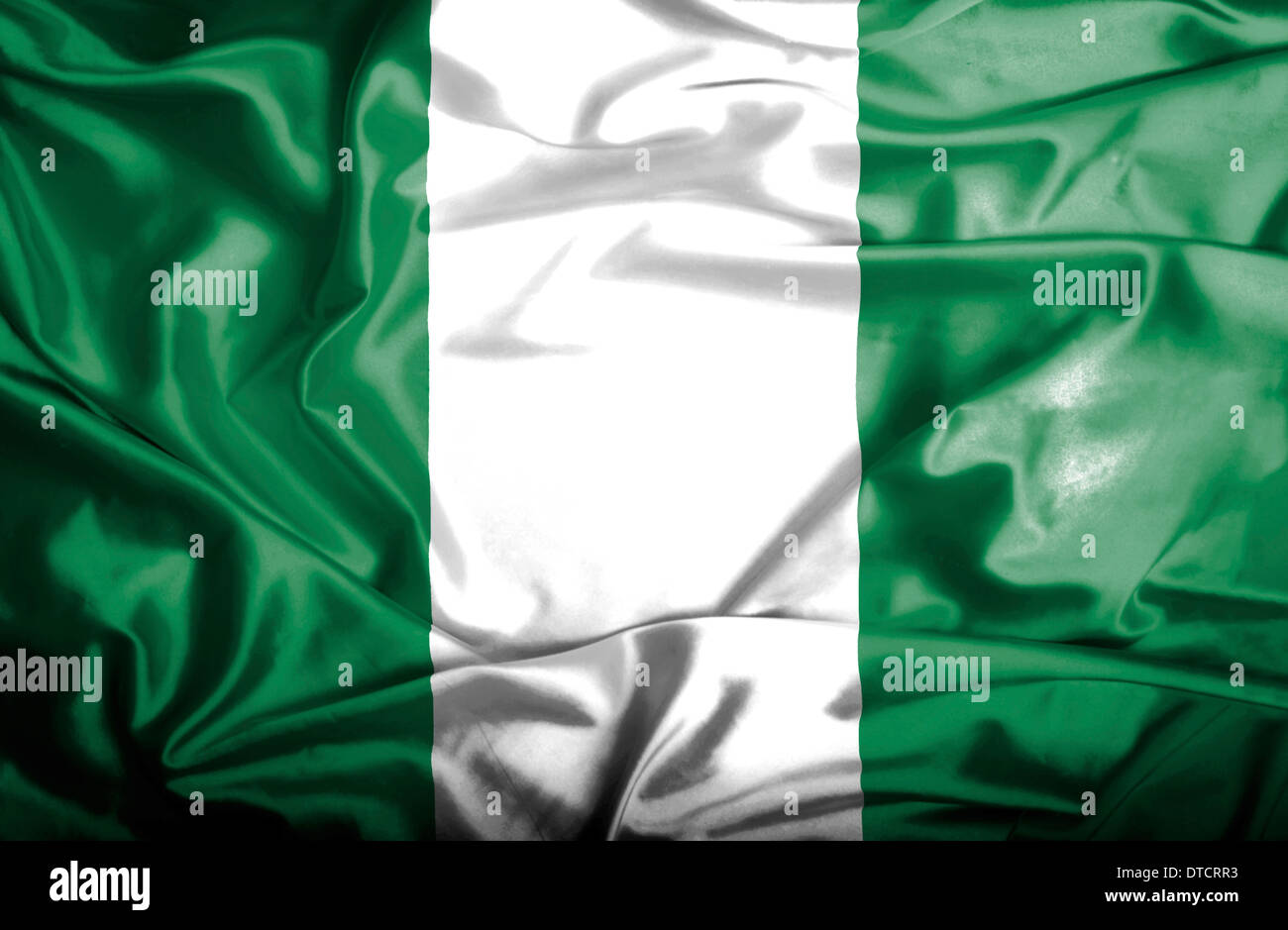 Nigeria waving flag Stock Photo - Alamy