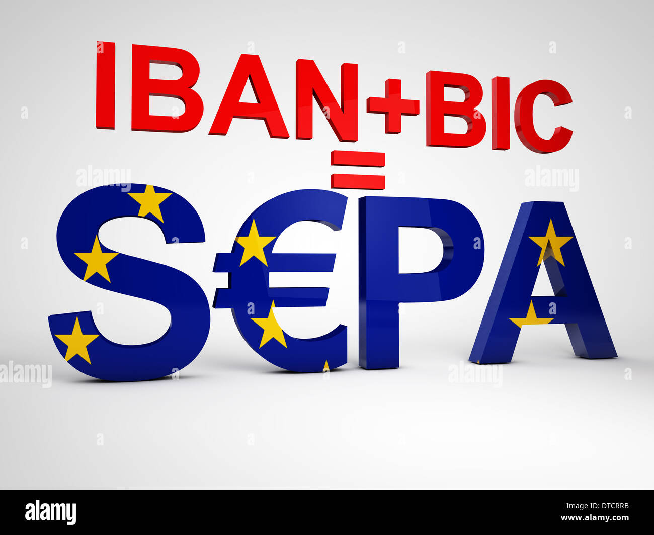 Sepa Single Euro Payments Area on a blue cube with european flag Stock ...