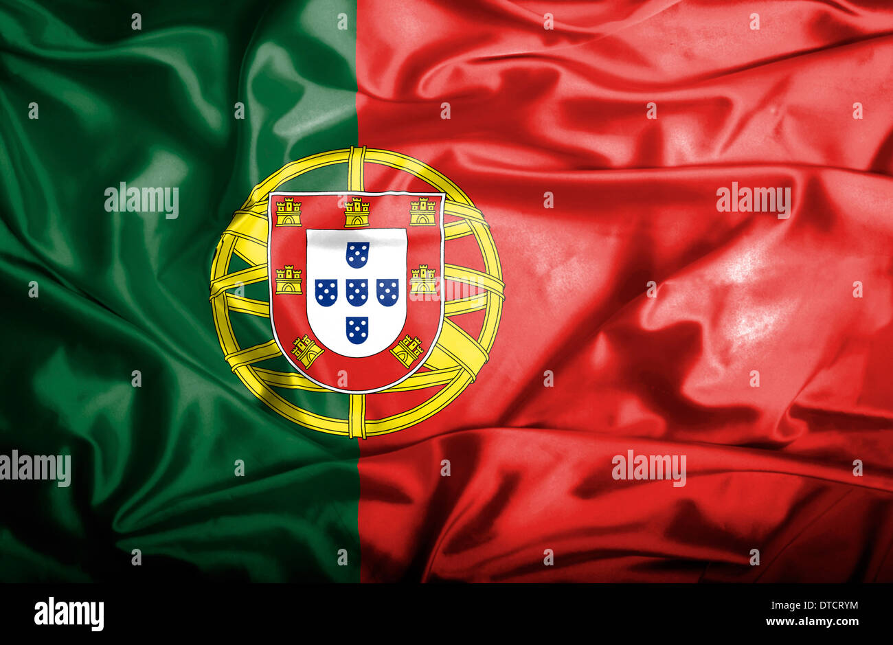 Portugal waving flag Stock Photo - Alamy