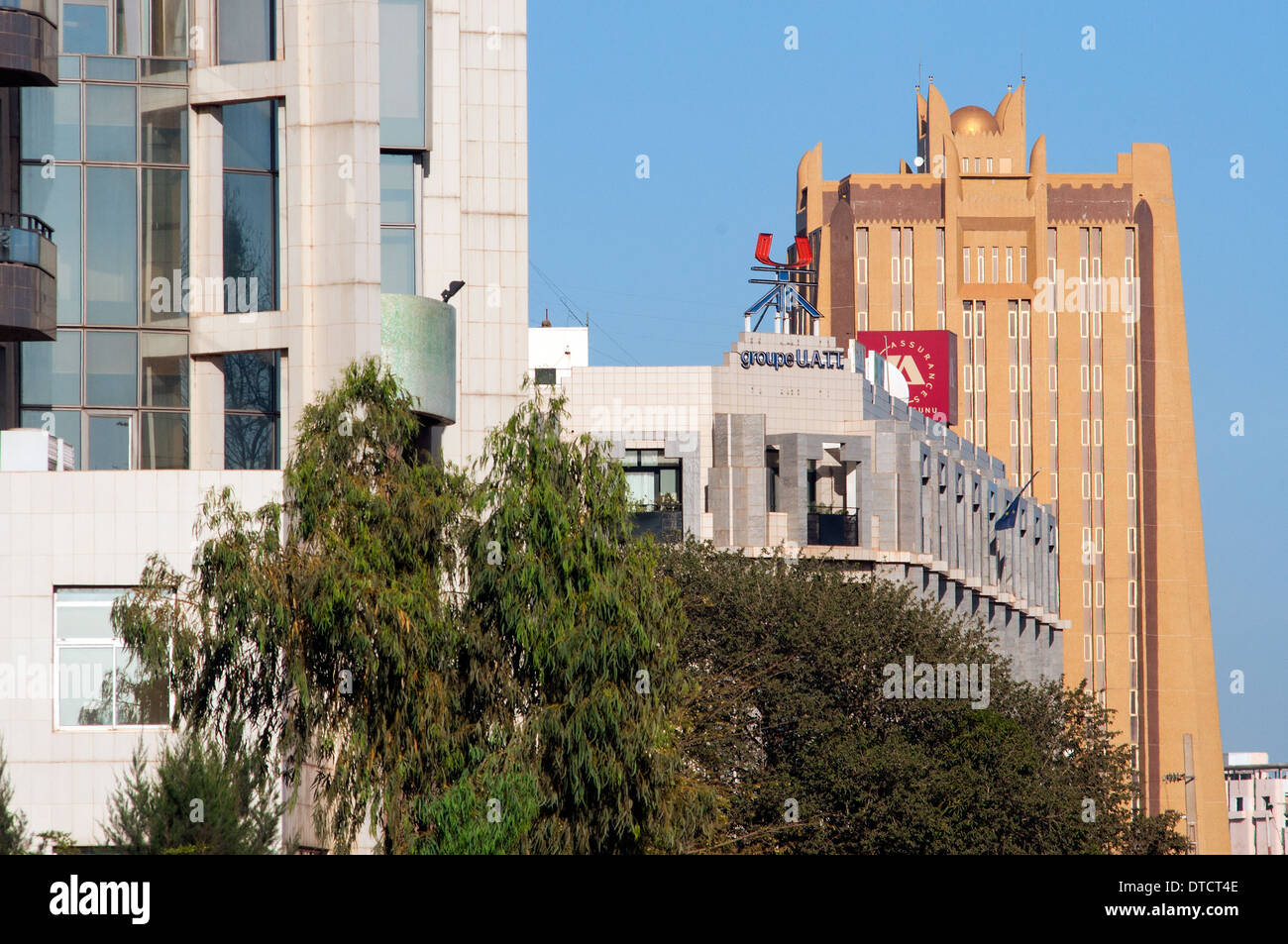 modern buildings and BCEAO Bank tower, Bamako, Mali Stock Photo - Alamy
