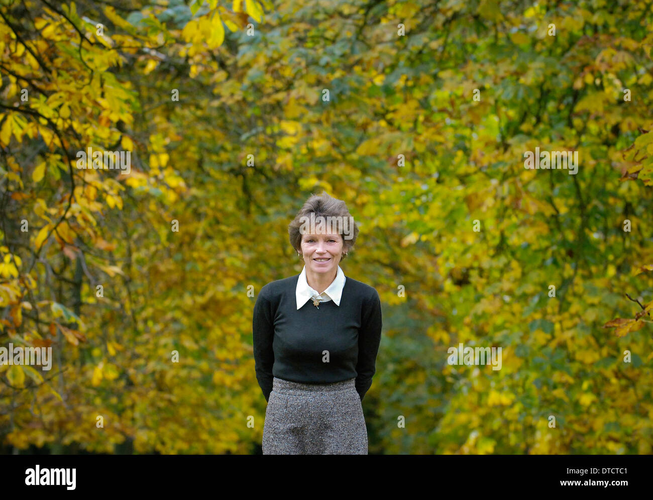 Lady Halifax at home at Garrowby Hall in the Vale of York,England,UK ...