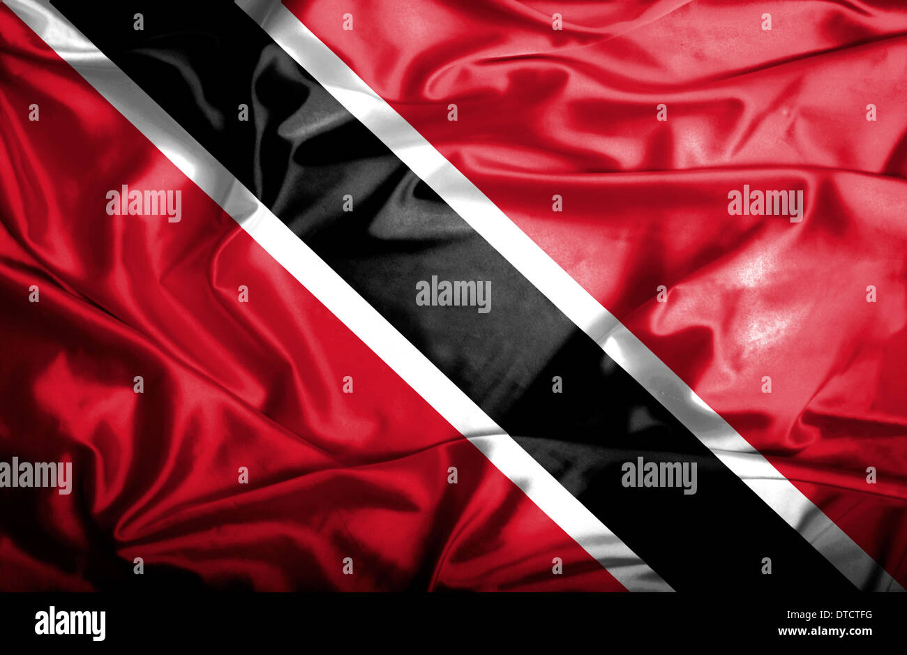 Trinidad and Tobago waving flag Stock Photo - Alamy