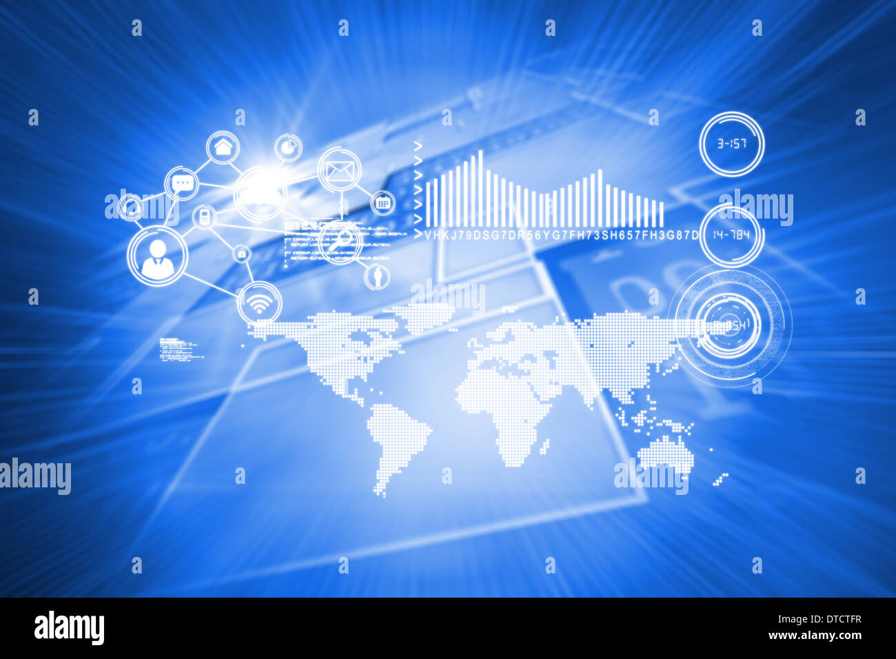 Composite image of technology interface Stock Photo - Alamy