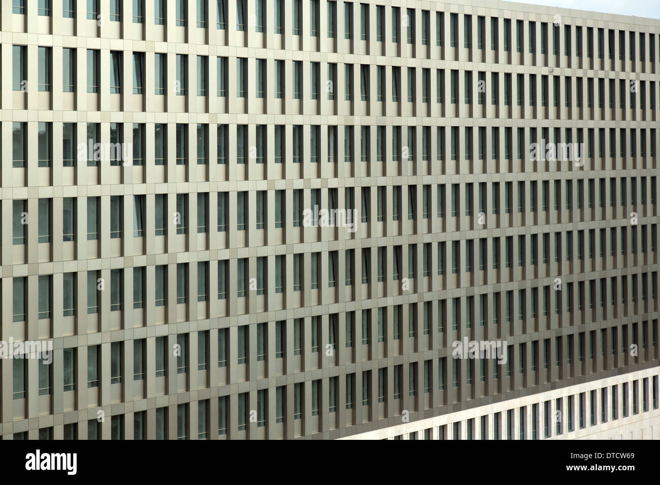 Berlin, Germany, facade detail of the headquarters of the BND Stock ...