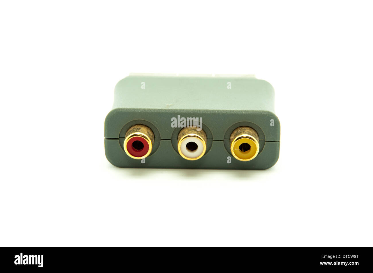 TV connector on a white background Stock Photo - Alamy