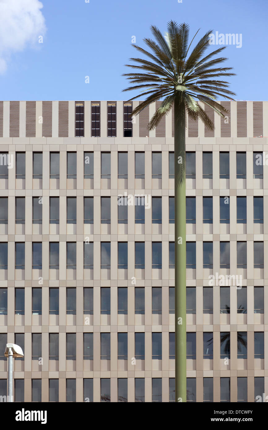 Berlin, Germany, facade detail of the headquarters of the BND Stock ...