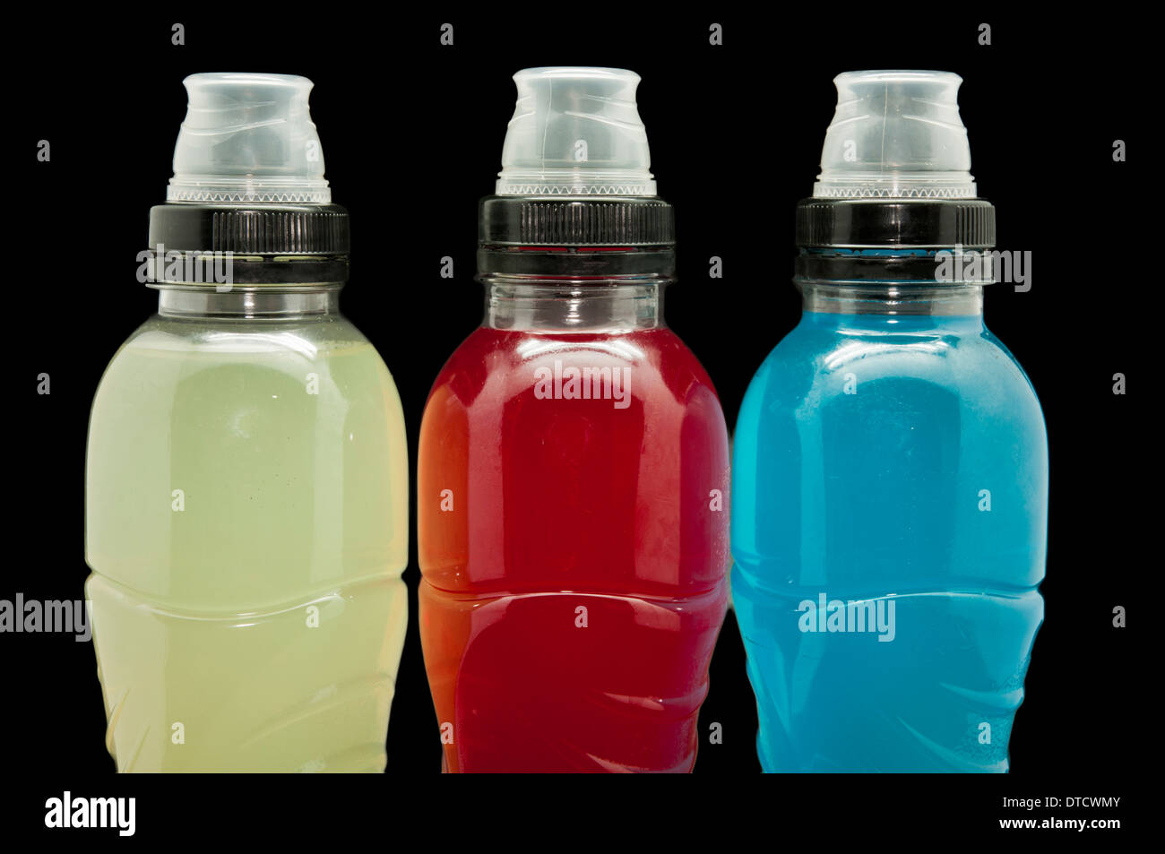 bottle of energy drink on a black background Stock Photo - Alamy