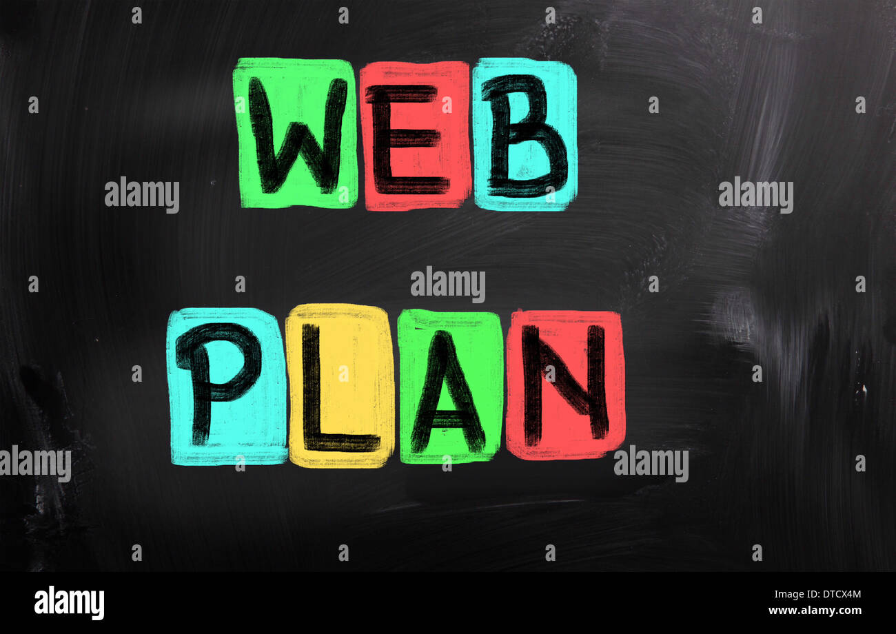 Web Plan Concept Stock Photo - Alamy