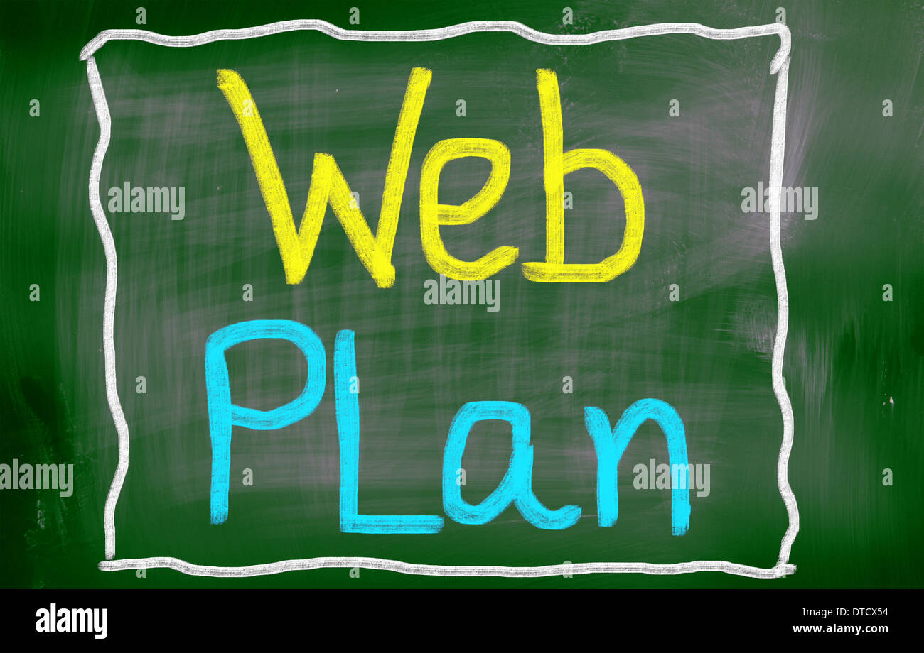 Web Plan Concept Stock Photo - Alamy