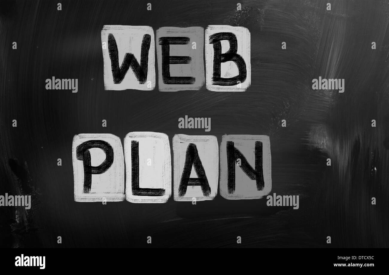 Web Plan Concept Stock Photo - Alamy