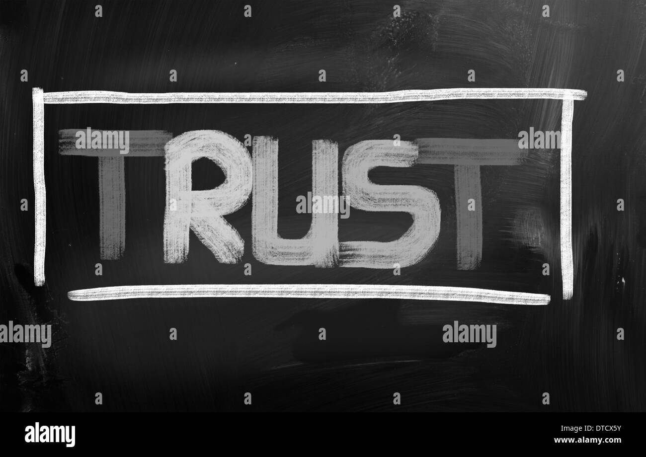 Trust word Black and White Stock Photos & Images - Alamy