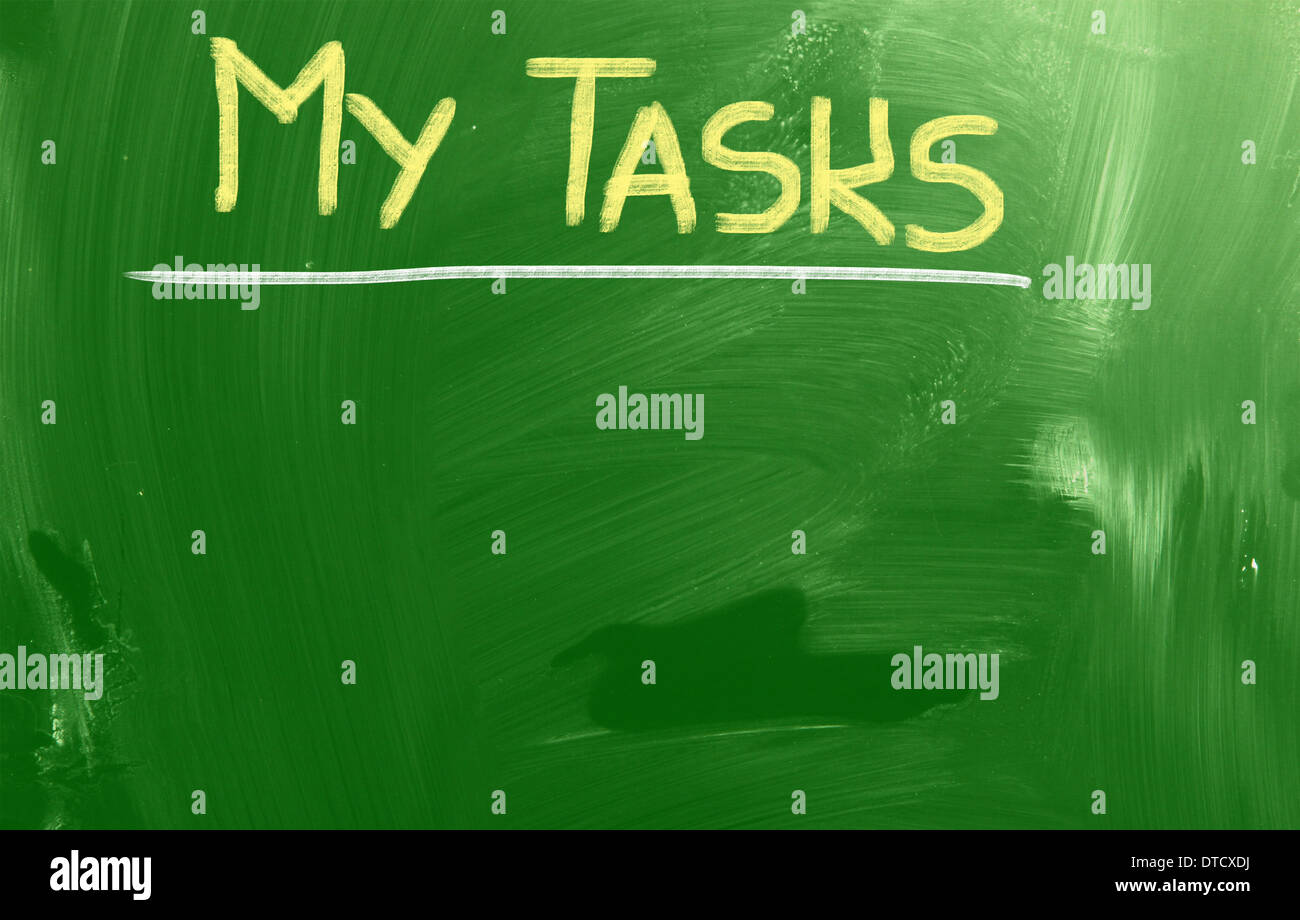 My Tasks Concept Stock Photo - Alamy