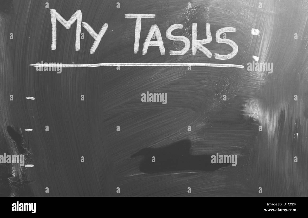 My Tasks Concept Stock Photo - Alamy