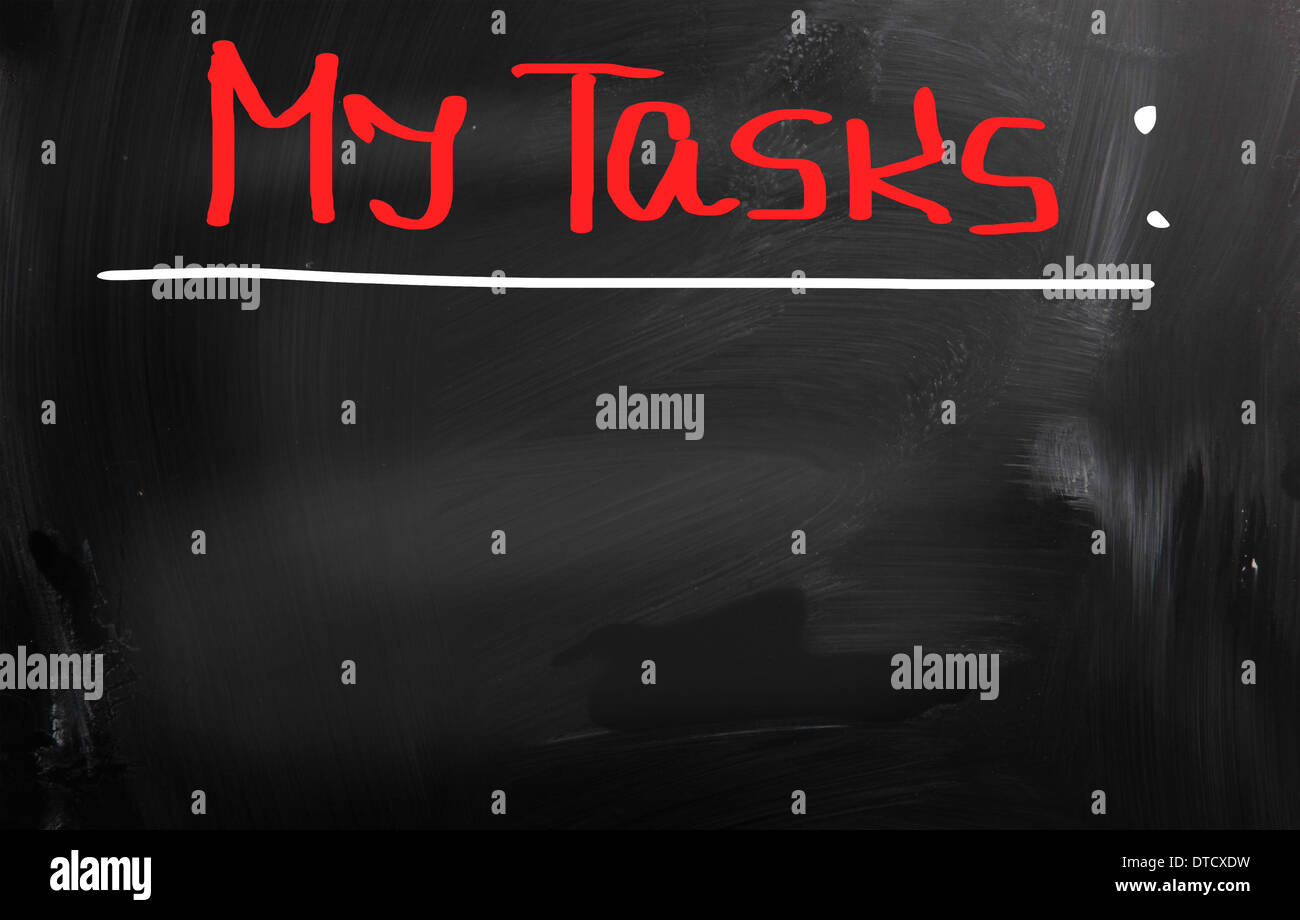 My Tasks Concept Stock Photo - Alamy