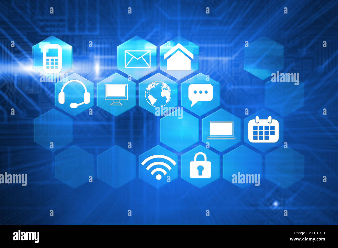 Composite image of computer applications Stock Photo - Alamy
