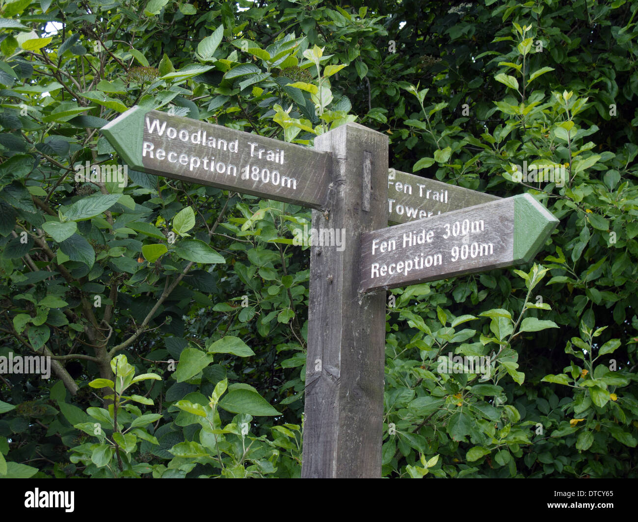 nature trail signpost Stock Photo - Alamy
