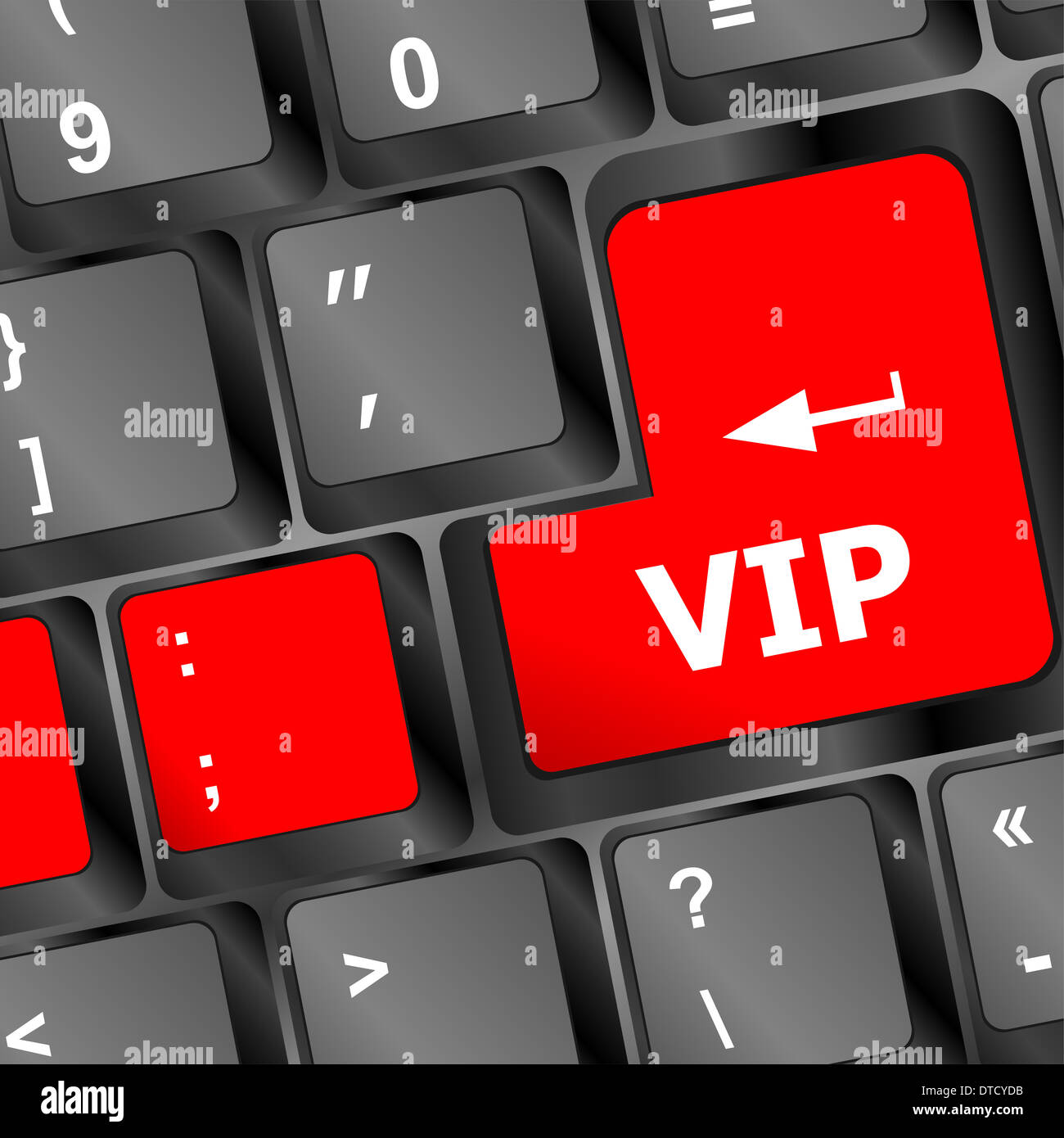 VIP written on keys on computer keyboard Stock Photo - Alamy